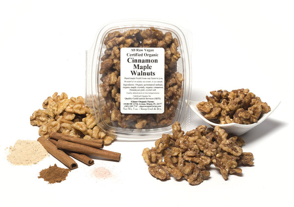 Cinnamon Maple Walnuts Organc Raw Sprouted Vegan