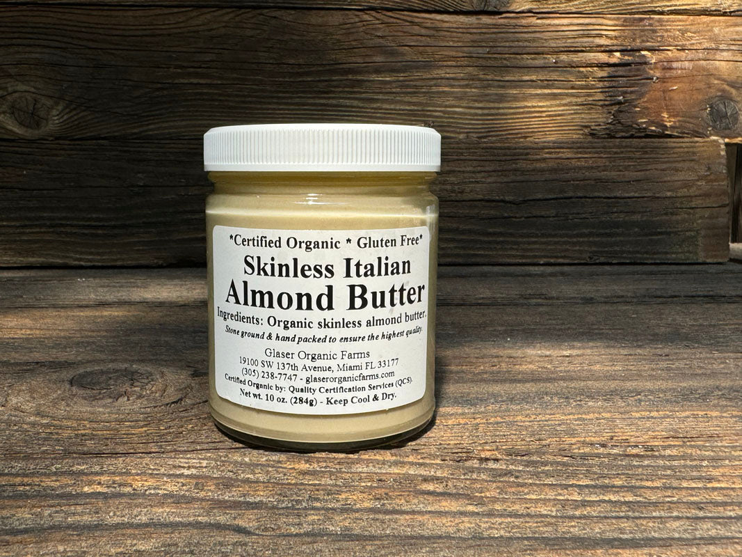 Raw Skinless Italian Almond Butter, Organic, 10 oz.