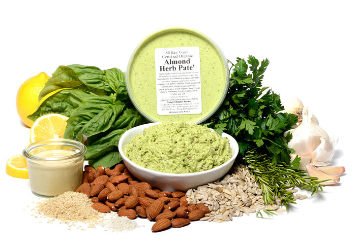 Sprouted Almond Herb Pate, Certified Organic